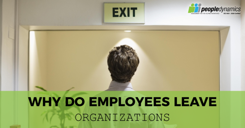Employee Turnover: Why Do Employees Leave Organizations?