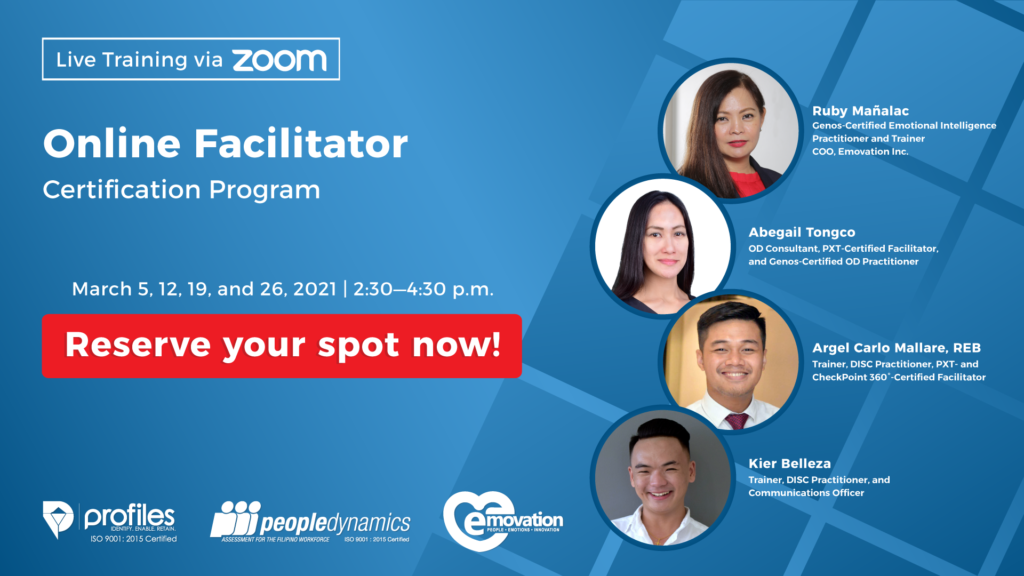 Online Facilitator Certification Program | People Dynamics, Inc.