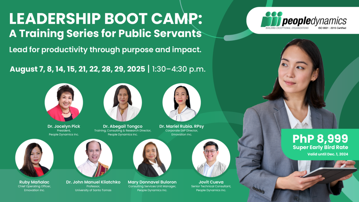 Upcoming Training Programs | People Dynamics, Inc.